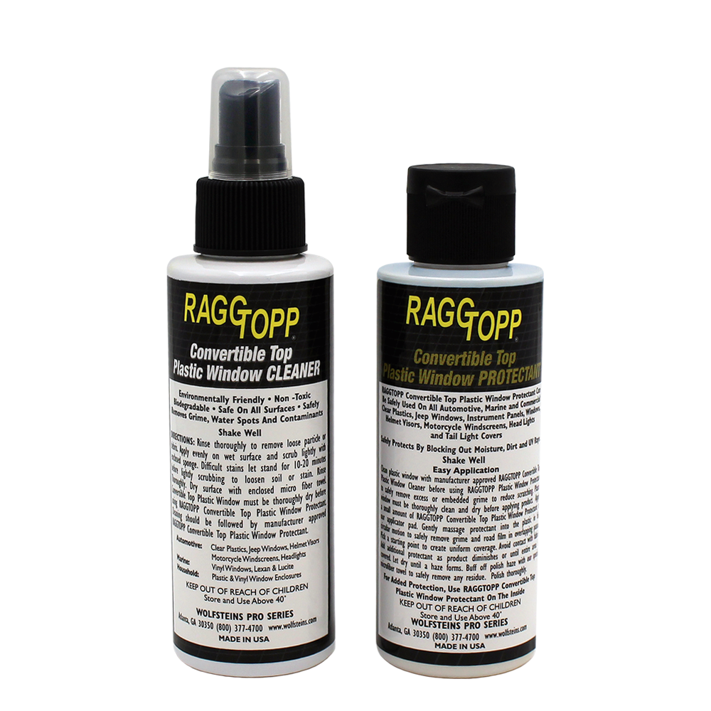 RAGGTOPP Convertible Top Plastic Window Cleaner and Protectant Kit ...